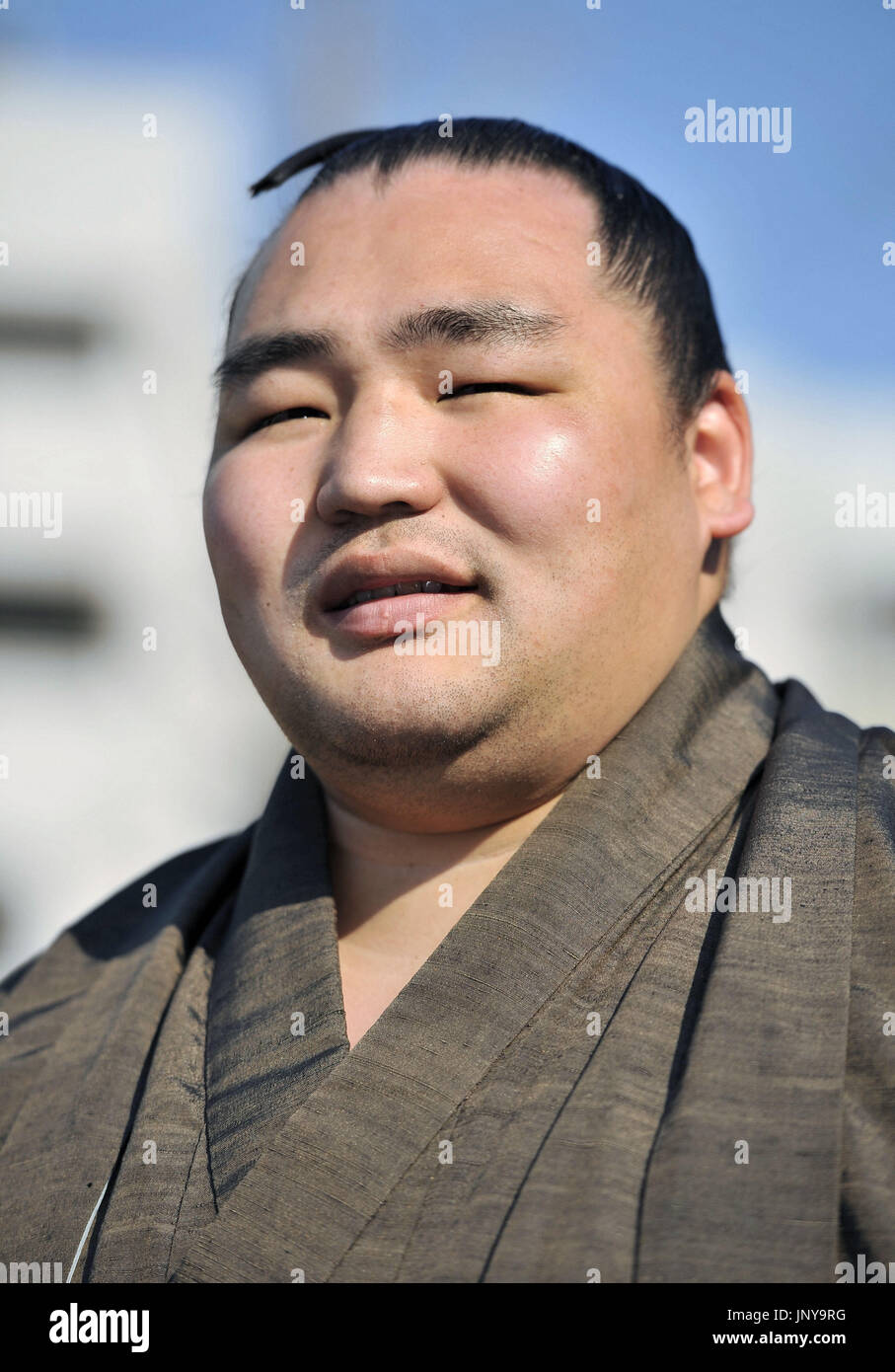 OSAKA, Japan - Mongolian sekiwake Kakuryu is interviewed in Osaka on ...