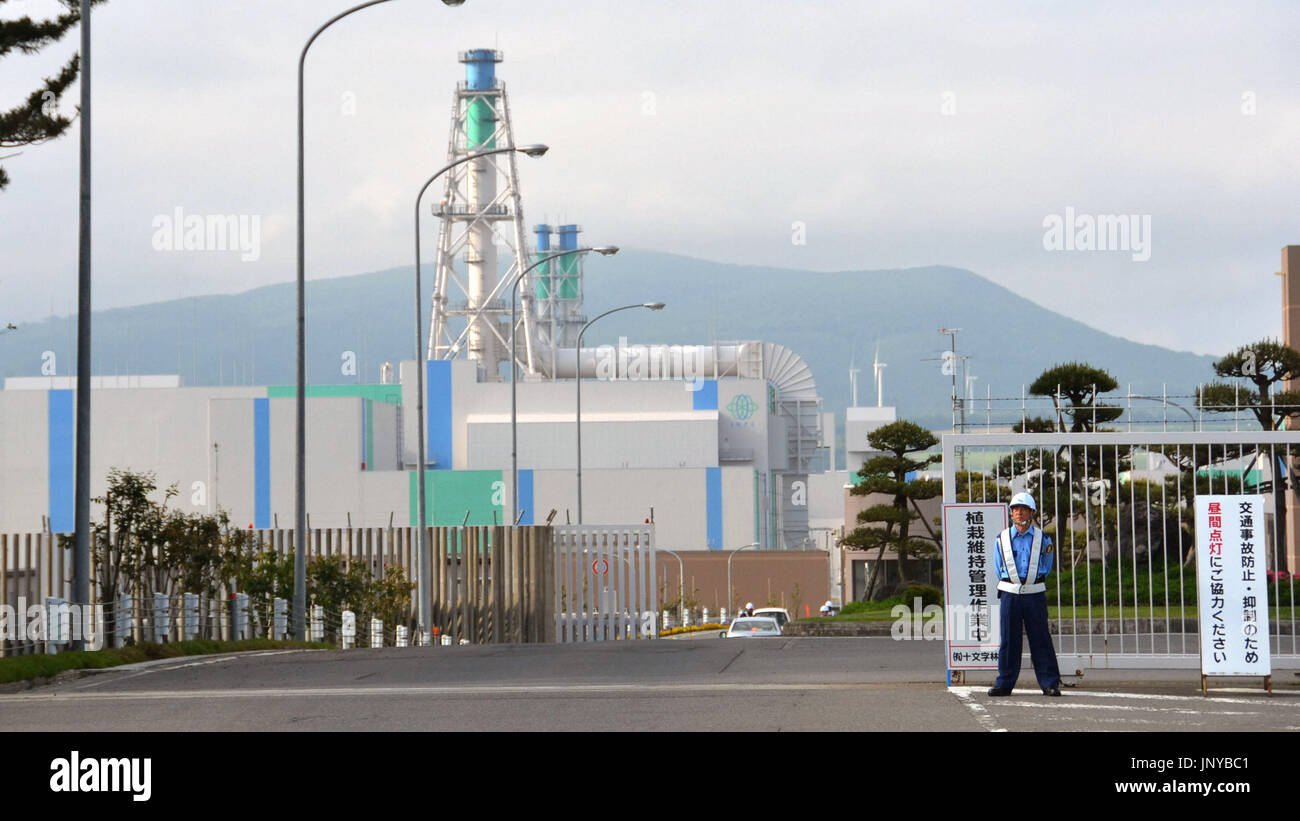 SENDAI, Japan - Photo shows a spent nuclear fuel reprocessing plant in ...