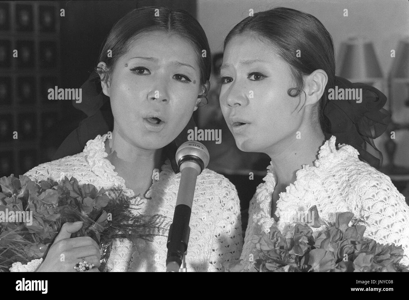 TOKYO, Japan - File photo shows Emi Ito (L), one of the identical twin ...