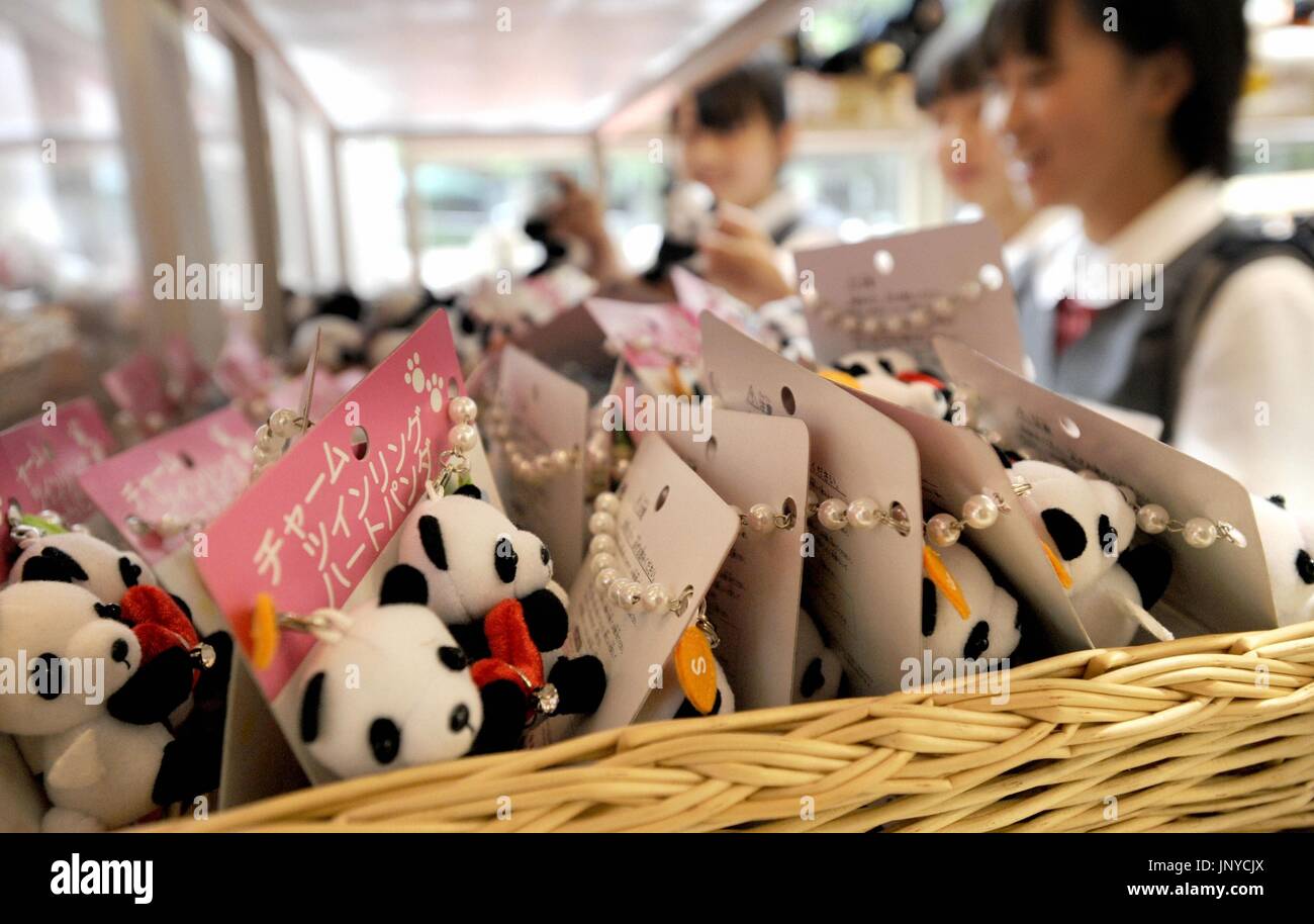 TOKYO, Japan - Panda goods are displayed at a souvenir shop in Tokyo's ...