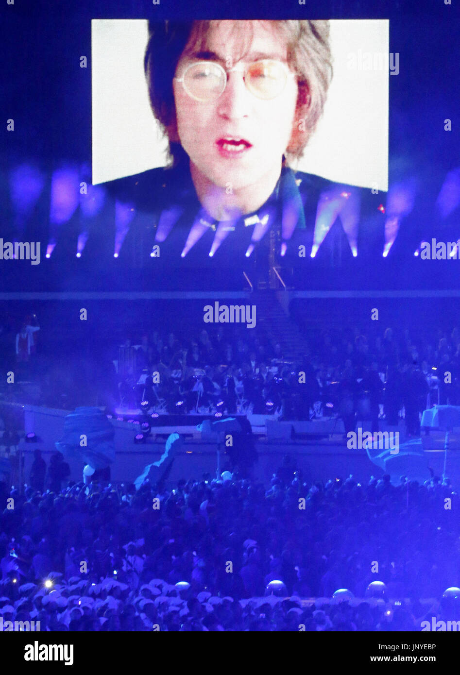 LONDON, Britain - A video of the late John Lennon singing "Imagine" is ...