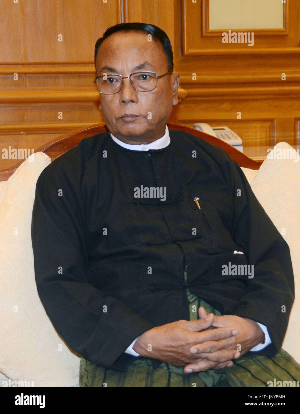 NAYPYIDAW, Myanmar - Myanmar's upper house speaker Khin Aung Myint is ...