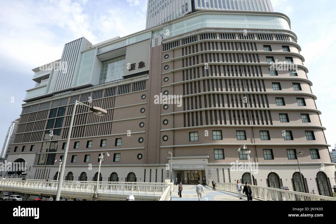 OSAKA, Japan - The exterior of Hankyu's flagship department store in ...