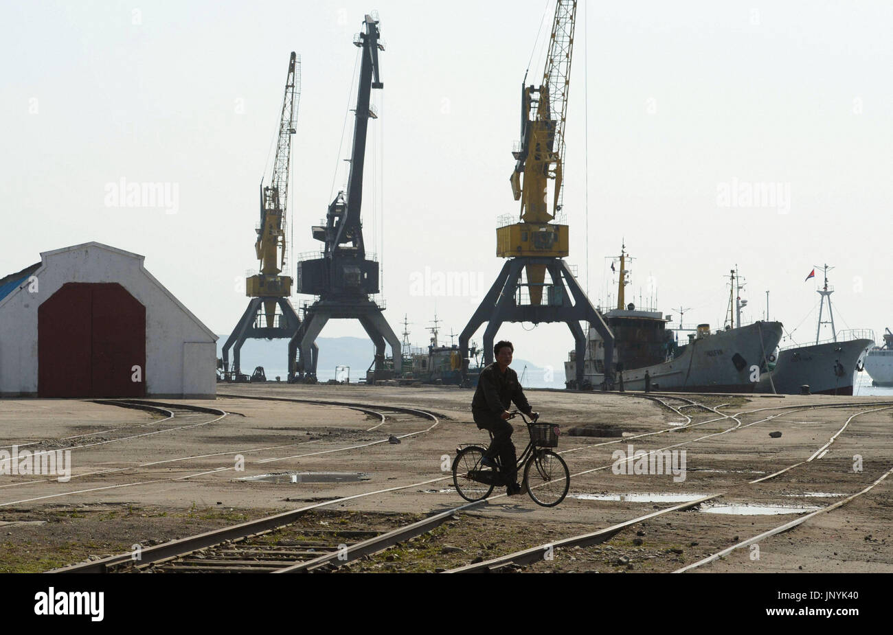 PYONGYANG, North Korea - Photo shows Rason port in the special economic ...