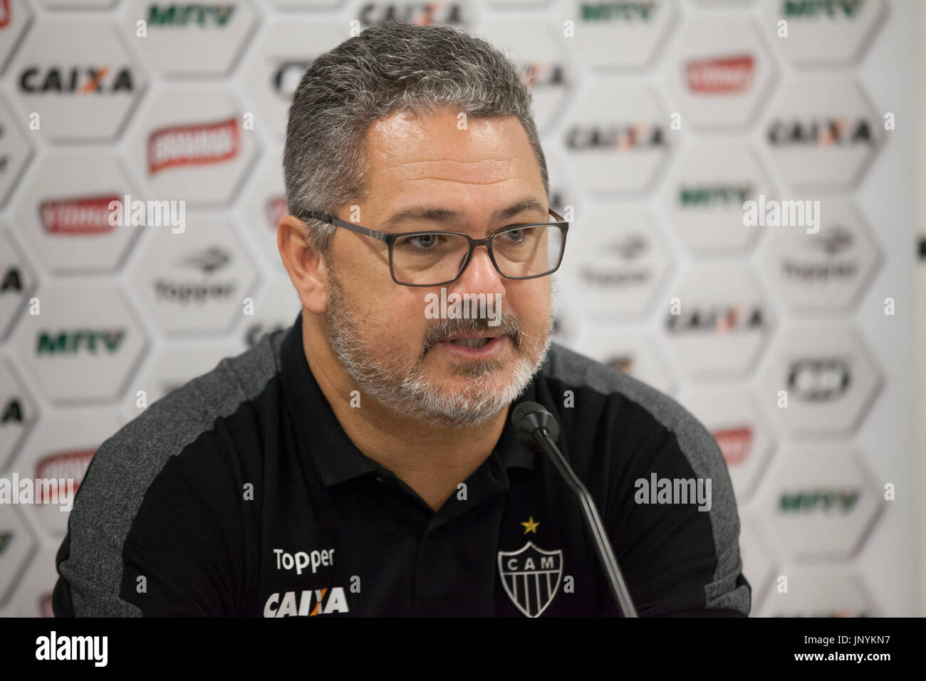 Curitiba, Brazil. 30th July, 2017. Atlético MG coach Rogério Micale at ...