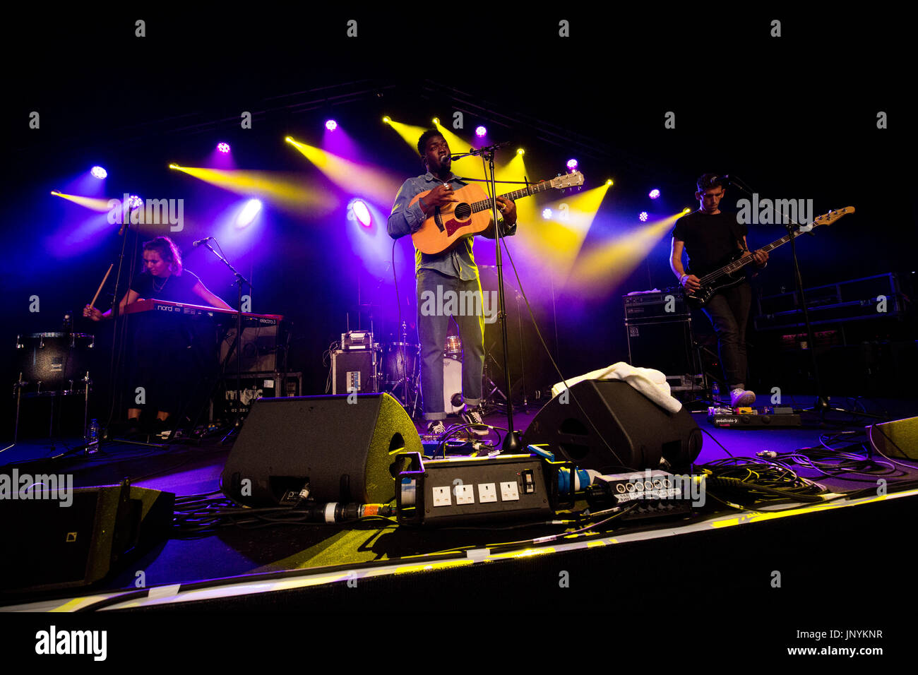 Cambridge, UK. 30th July, 2017 Soul-pop singer-songwriter Jake Isaac ...