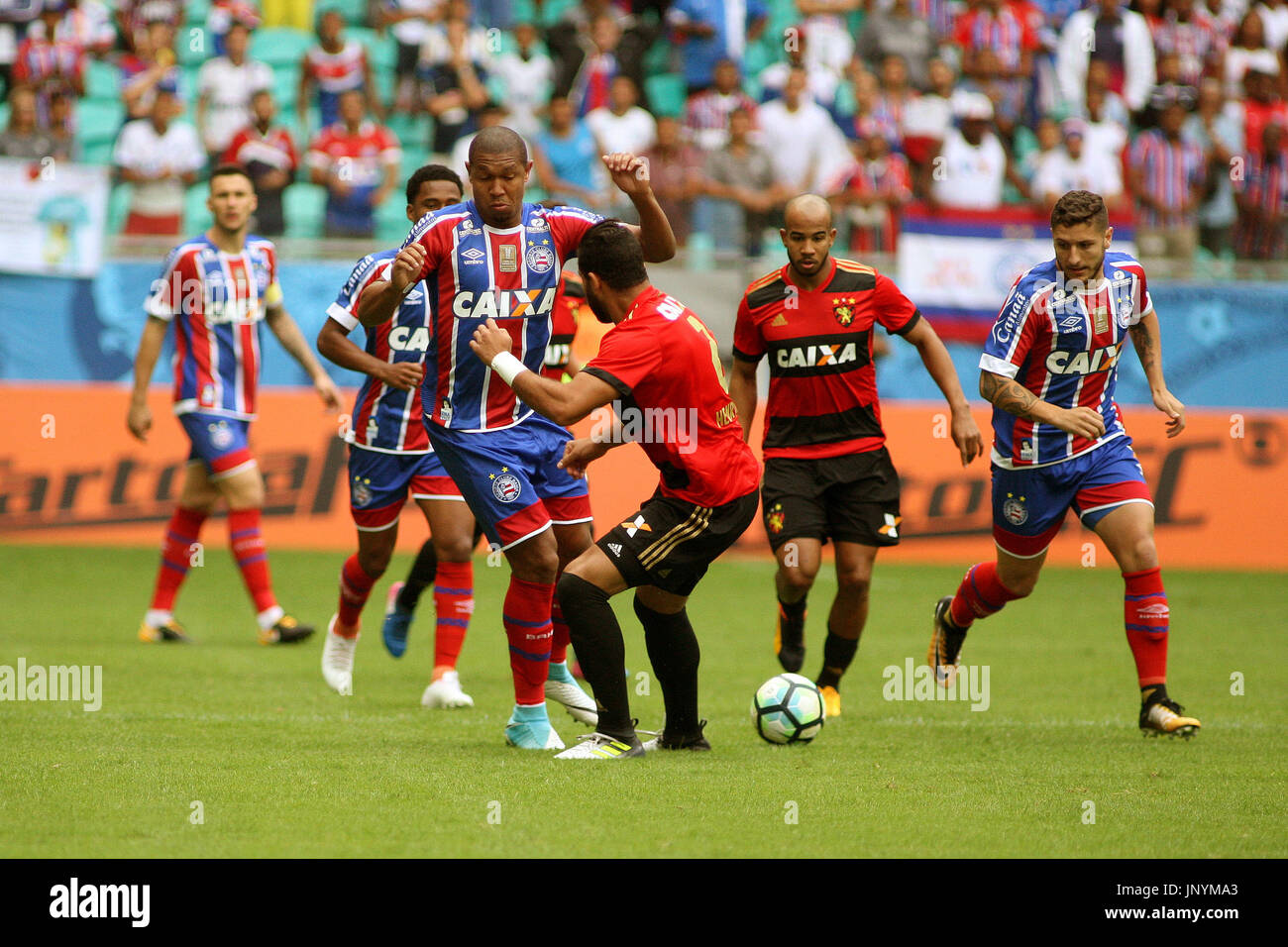 Salvador, Brazil. 30th July, 2017. Rodrigão, player of Bahia, in a bid ...