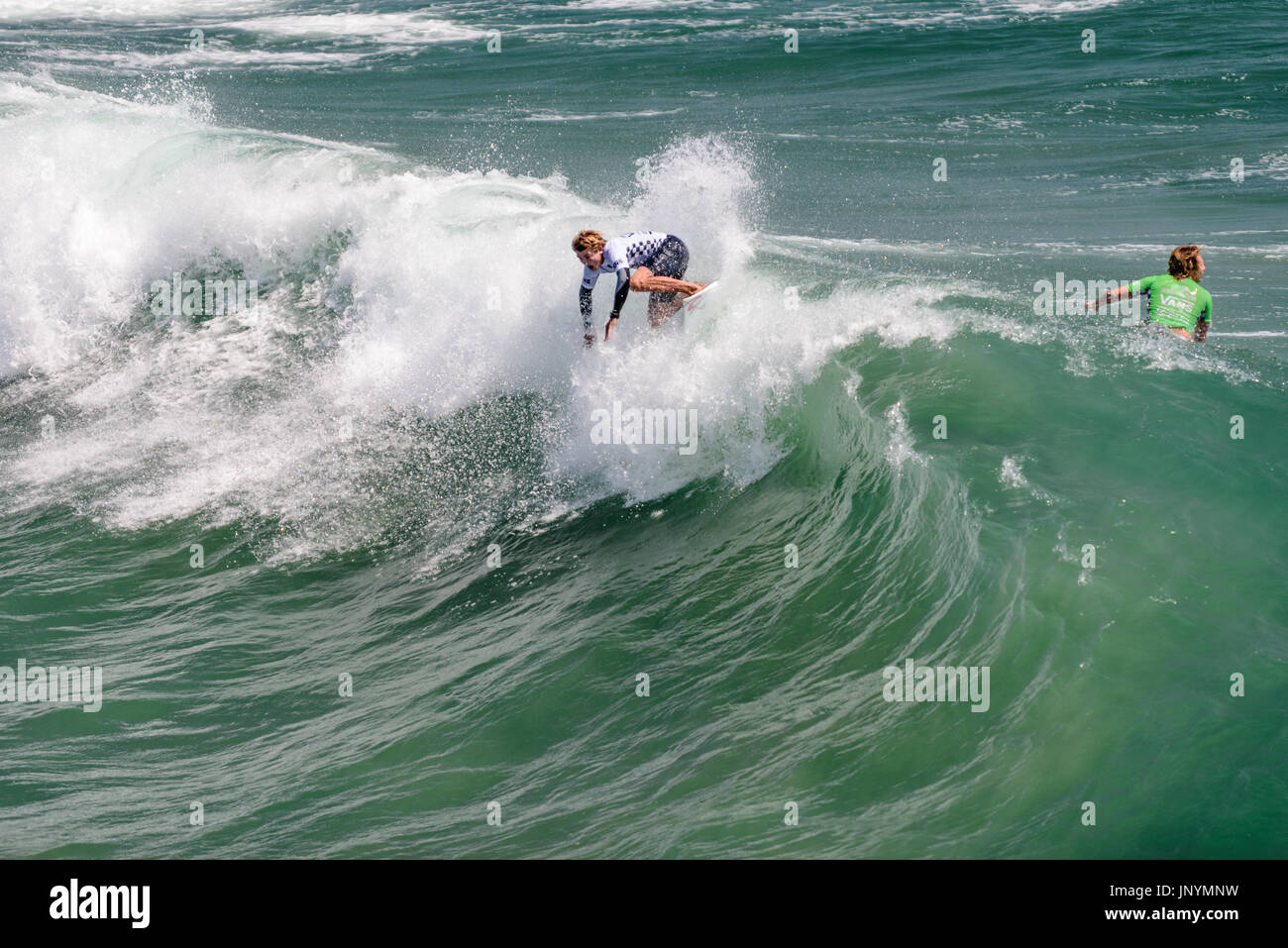 Huntington Beach, USA. 30 July, 2017. South African surfer Matthew ...