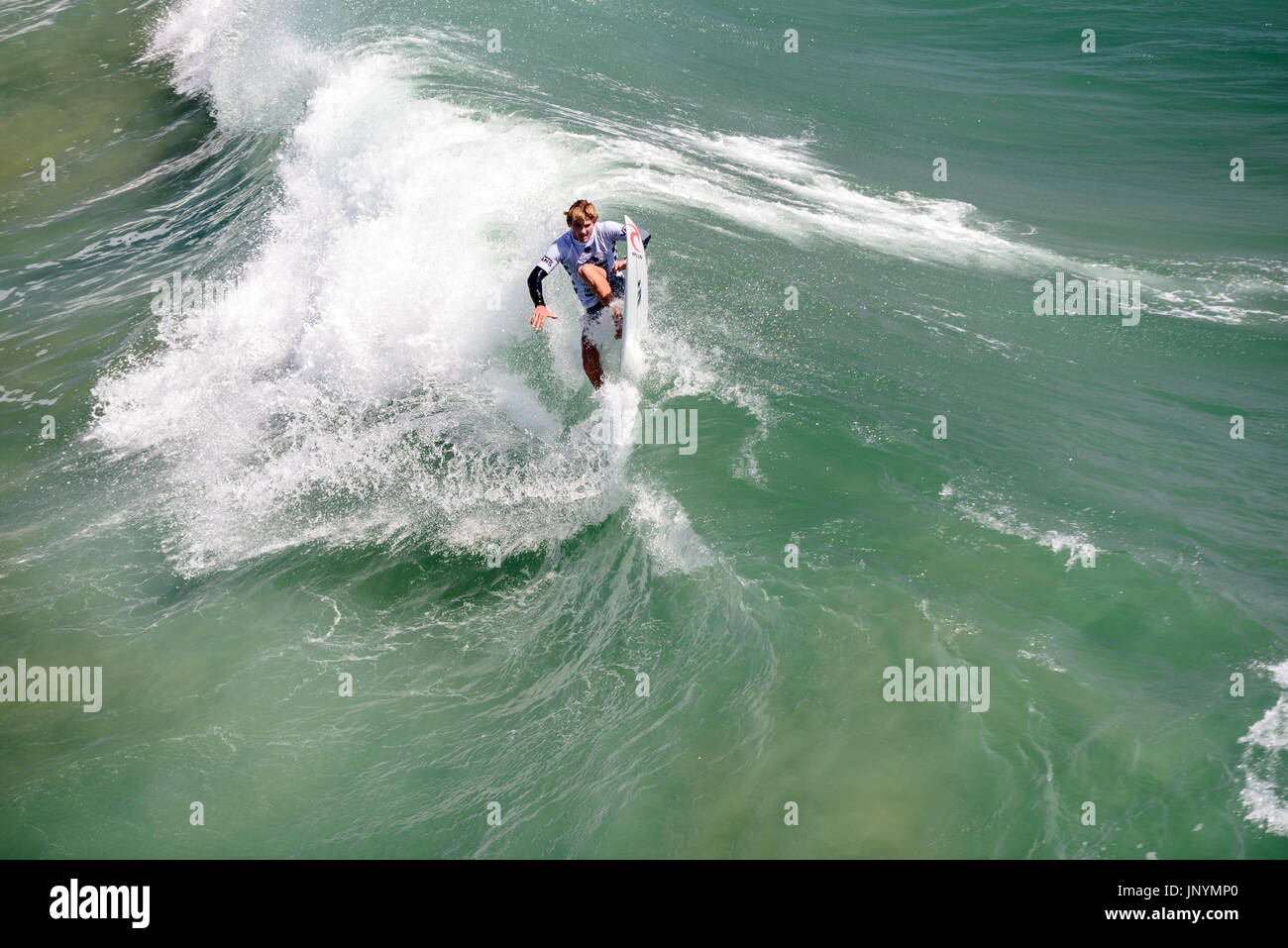 Huntington Beach, USA. 30 July, 2017. South African surfer Matthew ...