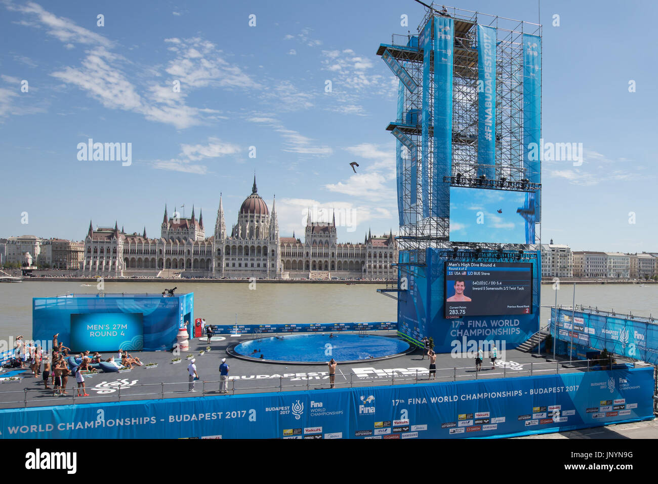 Budapest. 30th July, 2017. Steve Lo Bue of the United States competes ...