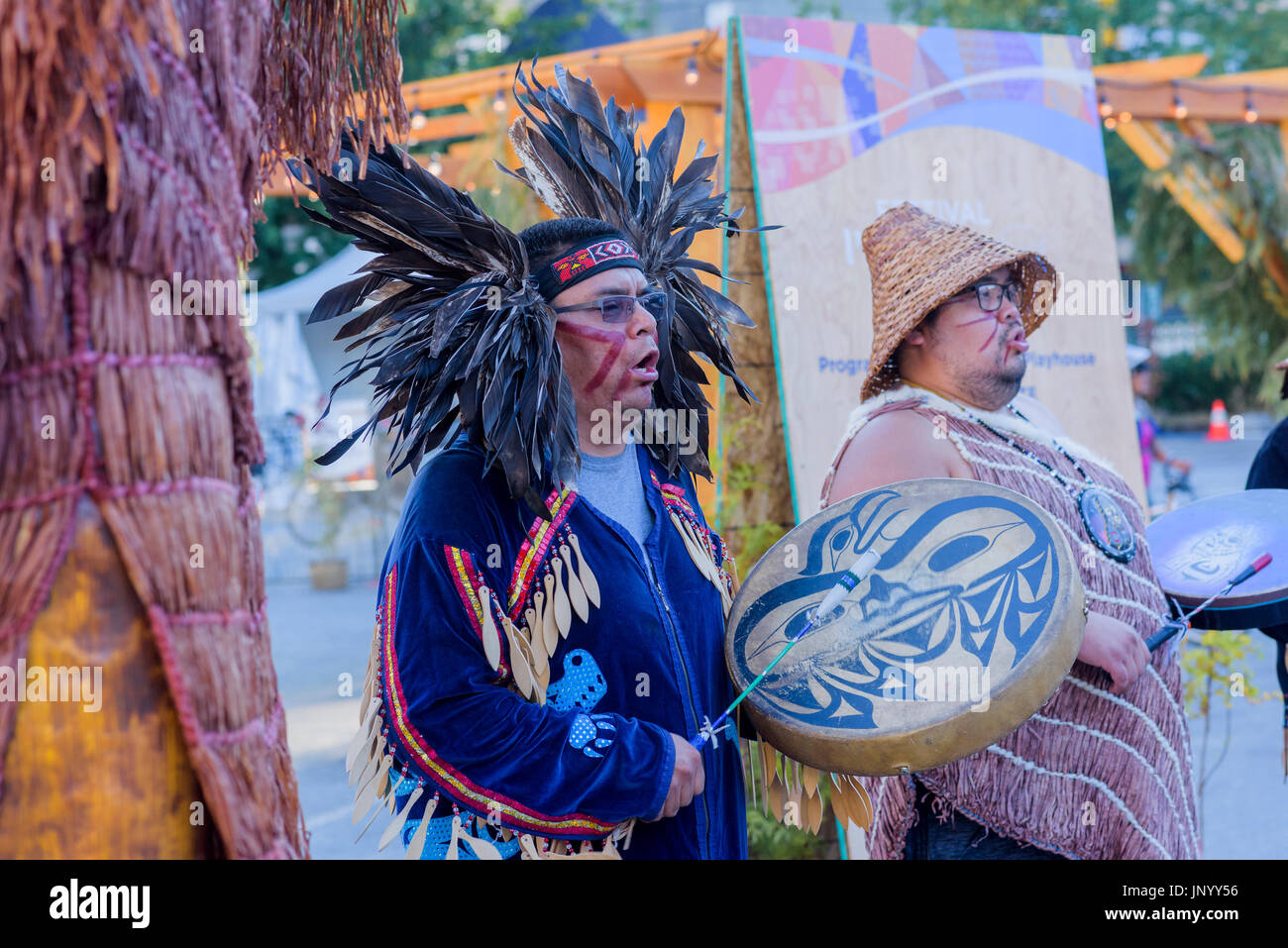 Salish drum hi-res stock photography and images - Alamy