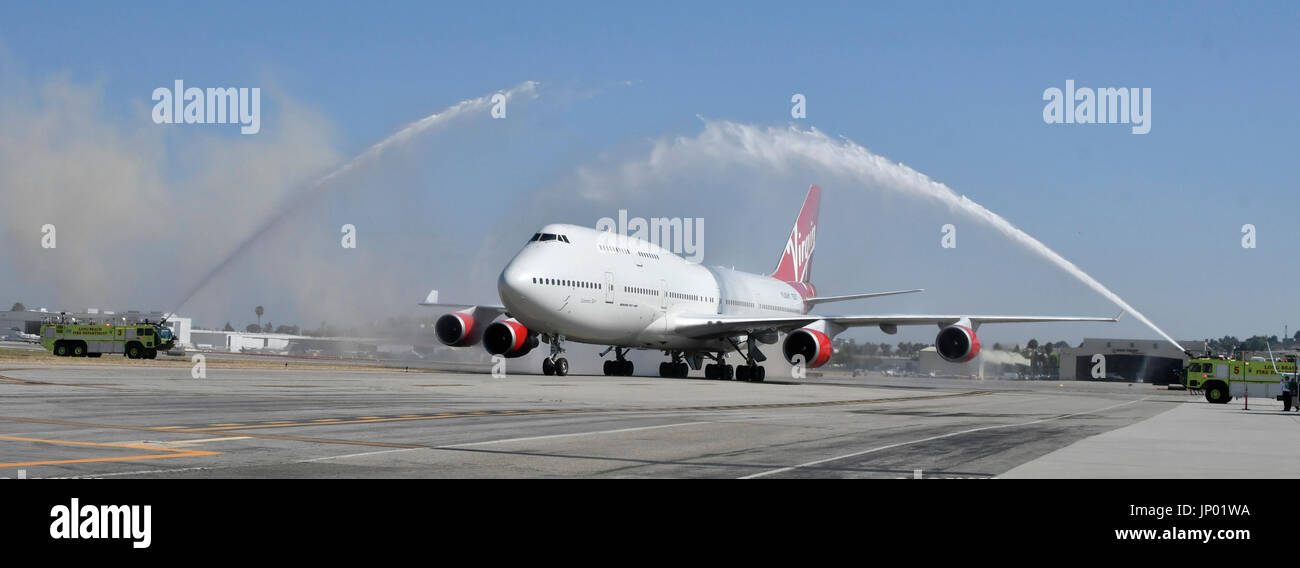 Long Beach, California, USA. 1st August, 2017. Virgin's Launch One 747 ...