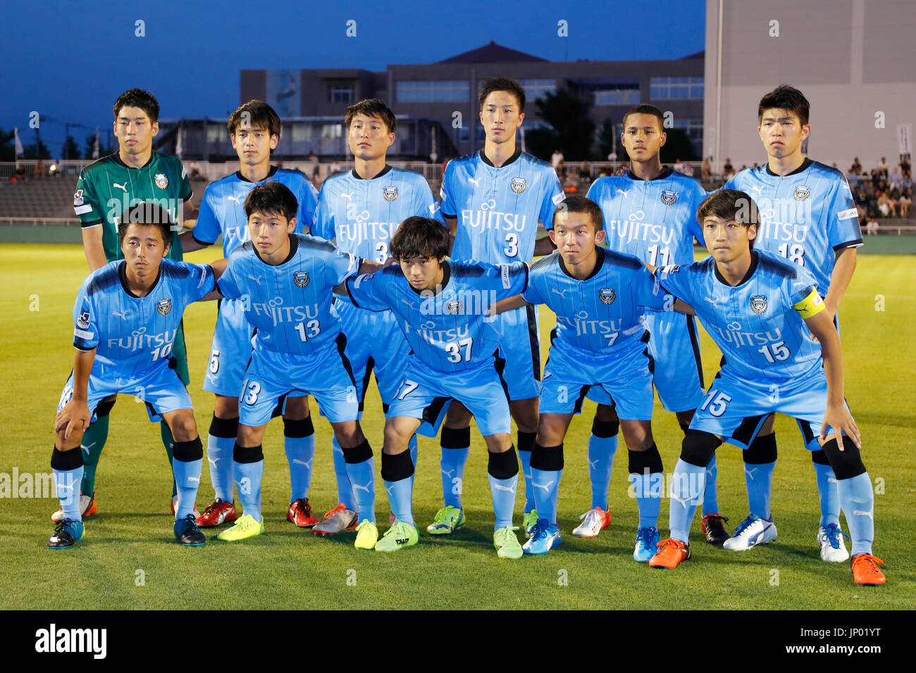 Tokyo, Japan. 31st July, 2017. U-18/Kawasaki Frontale U-18 team group line-up Football/Soccer ...
