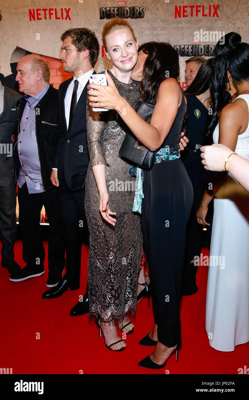 New York, NY, USA. 31st July, 2017. Deborah Ann Woll, Rosario Dawson at ...