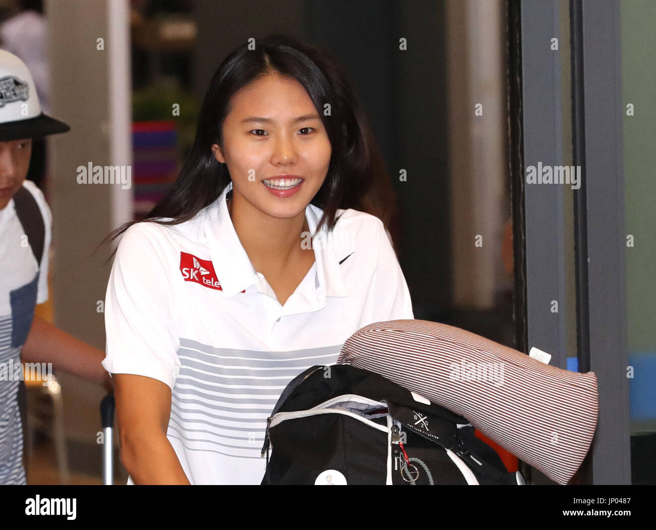 Hope of S. Korea's swimming South Korean swimmer An Se-hyeon arrives at ...