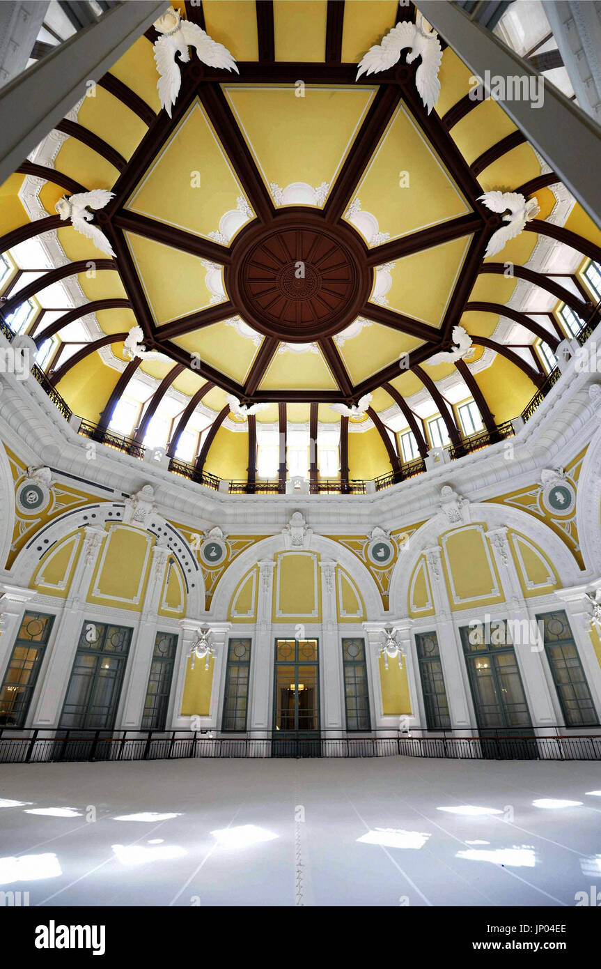 TOKYO, Japan - Photo shows the inside of the southern dome of the new ...