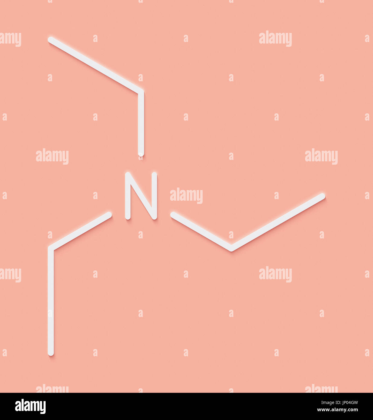 Triethylamine organic base molecule. Skeletal formula Stock Photo - Alamy