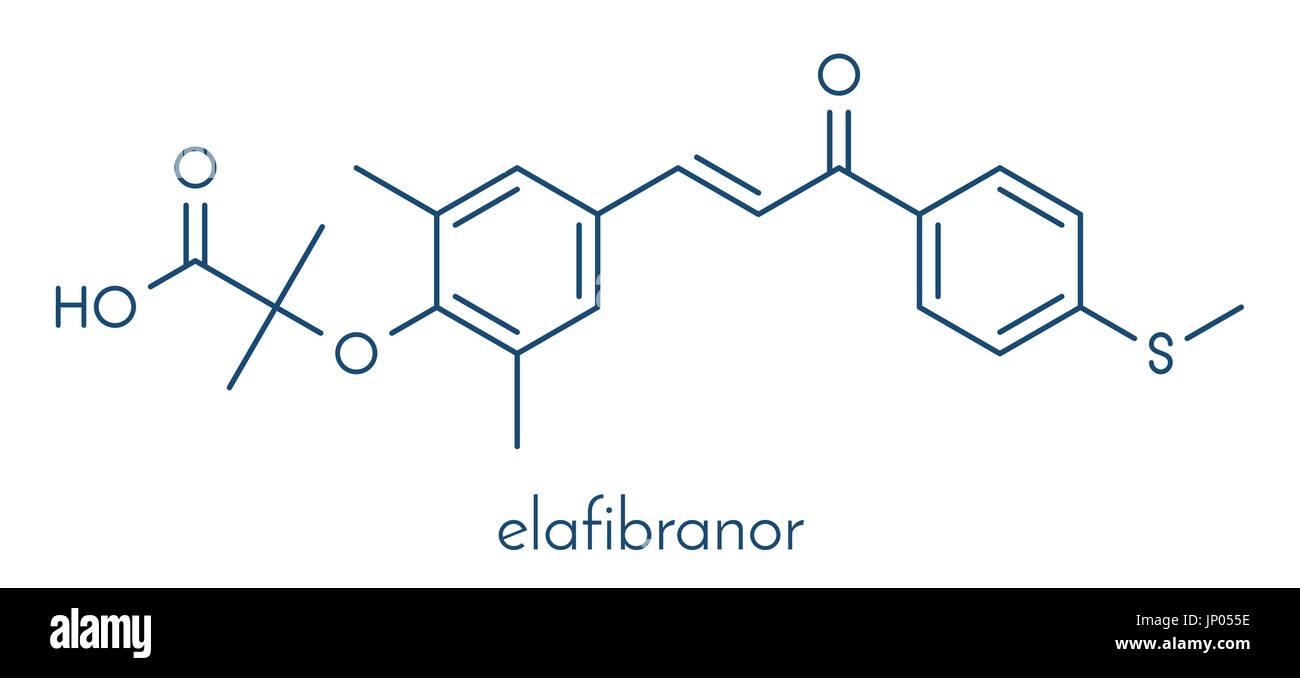 Elafibranor drug molecule. Skeletal formula Stock Vector Image & Art - Alamy