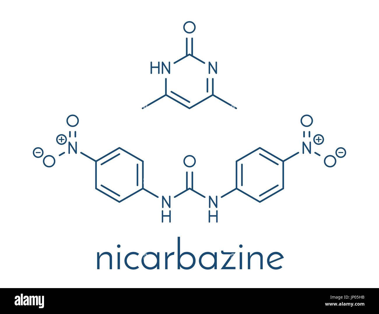 Nicarbazin coccidiostat mixture. Skeletal formula Stock Vector Image ...
