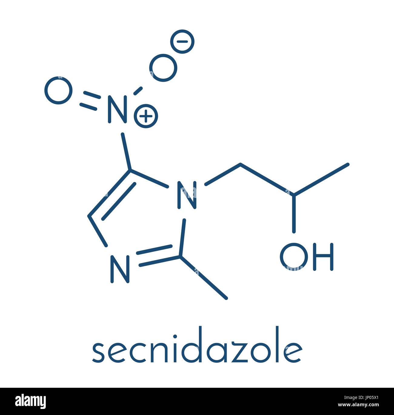 Secnidazole anti-infective drug molecule (nitroimidazole class ...