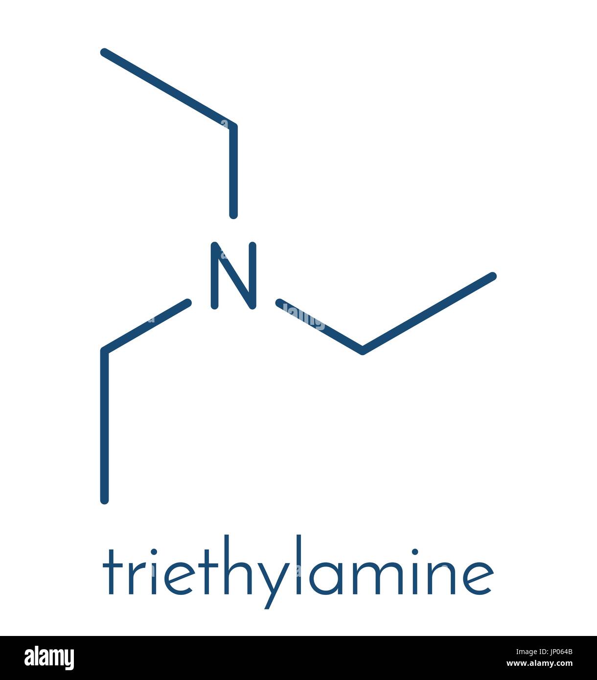 Triethylamine organic base molecule. Skeletal formula Stock Vector ...