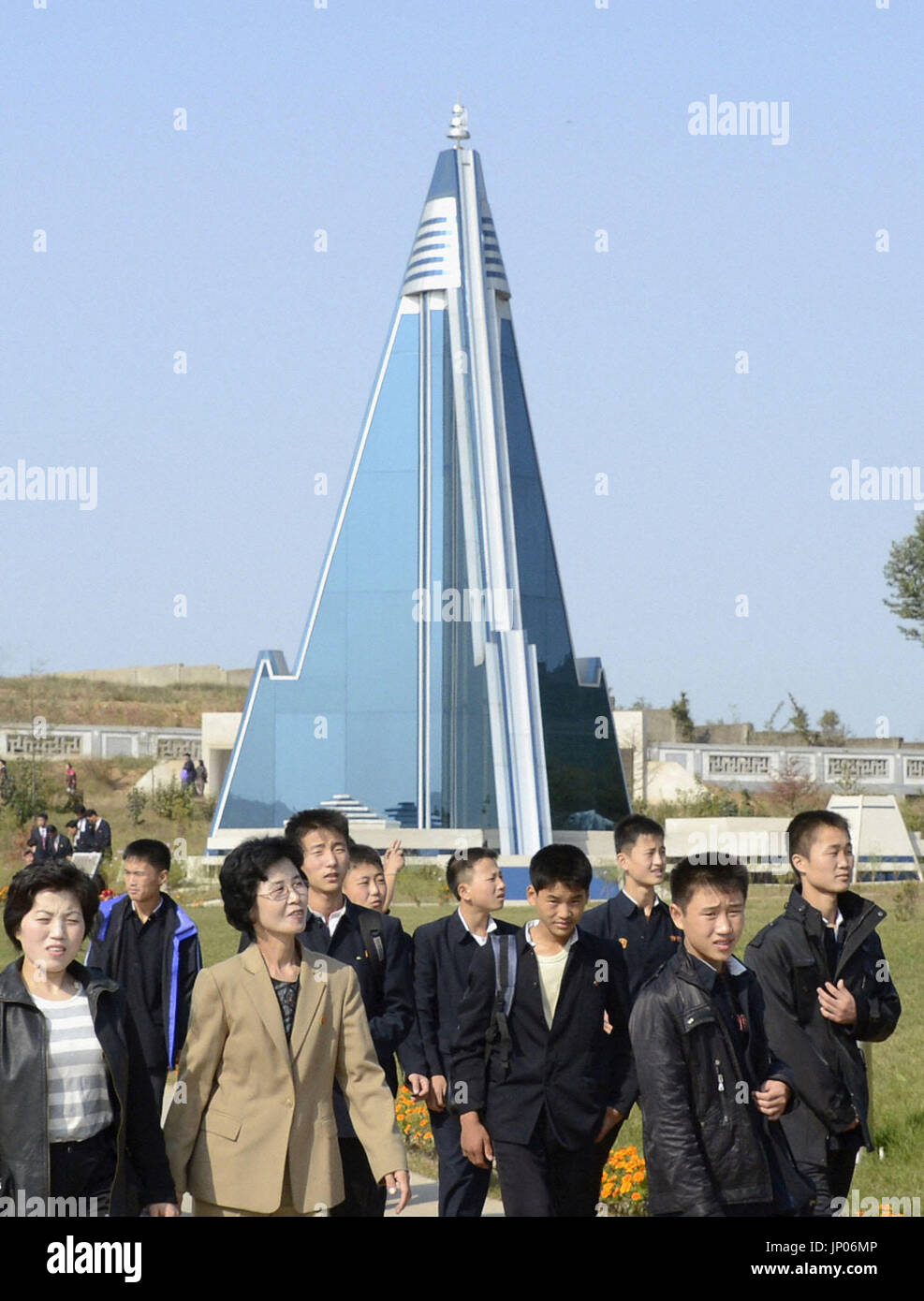 PYONGYANG, North Korea - People visit the Pyongyang Folk Park in ...