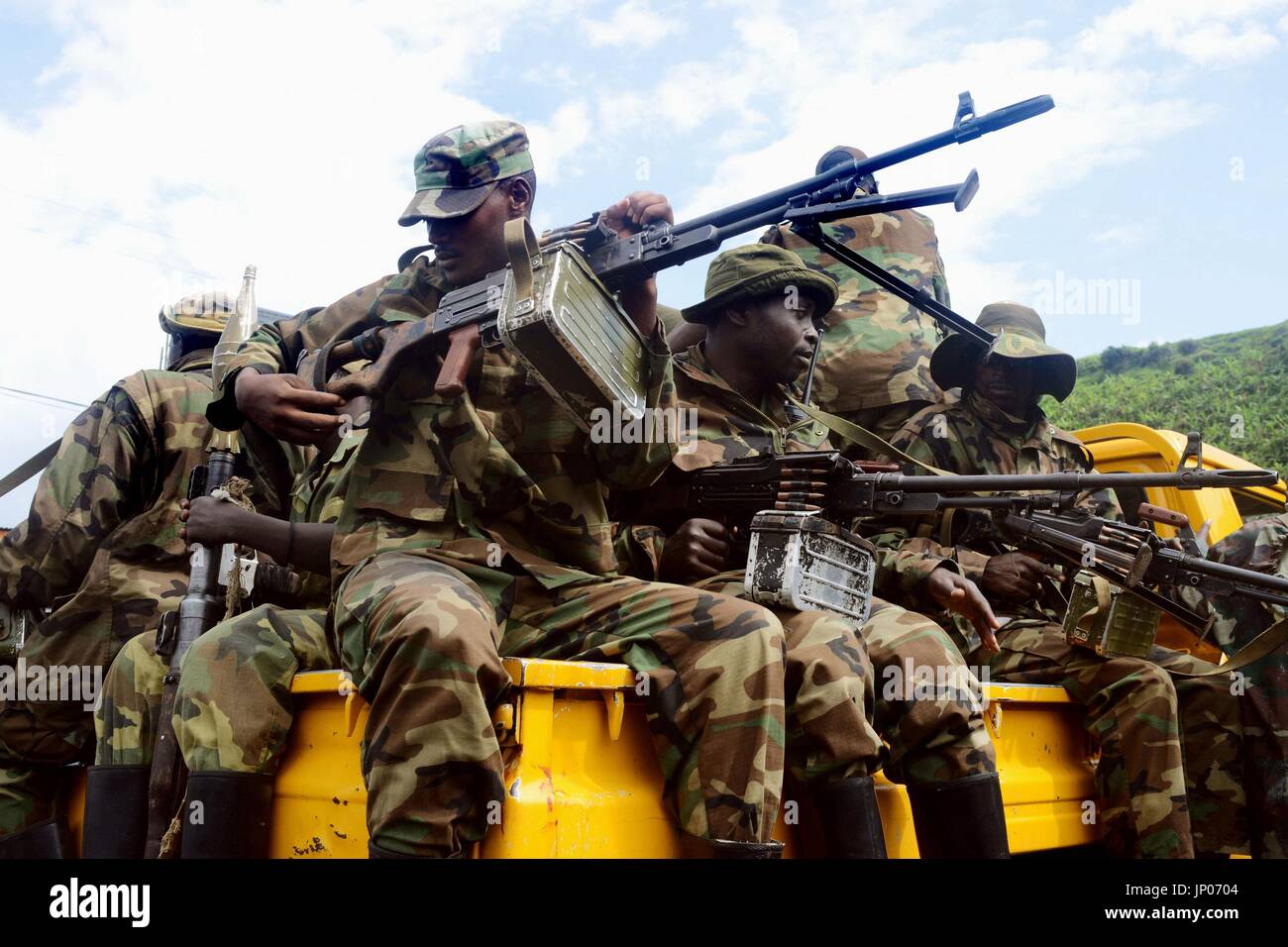 GOMA, Democratic Republic of Congo - Soldiers of the M23 rebel movement ...