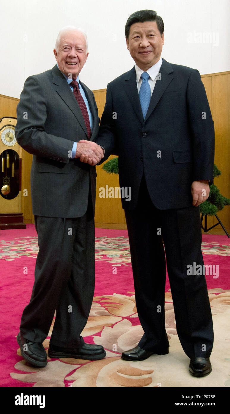 BEIJING, China - Former U.S. President Jimmy Carter (L) and Chinese ...