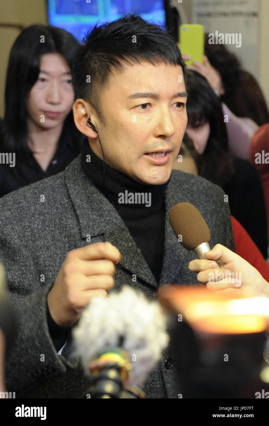 TOKYO, Japan - Japanese actor and antinuclear activist Taro Yamamoto ...