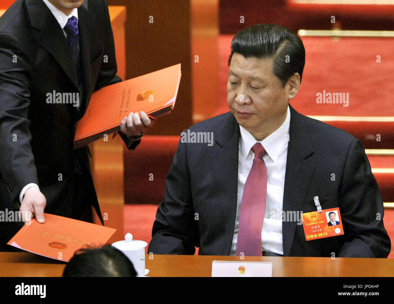 BEIJING, China - Chinese Communist Party chief Xi Jinping receives his ...