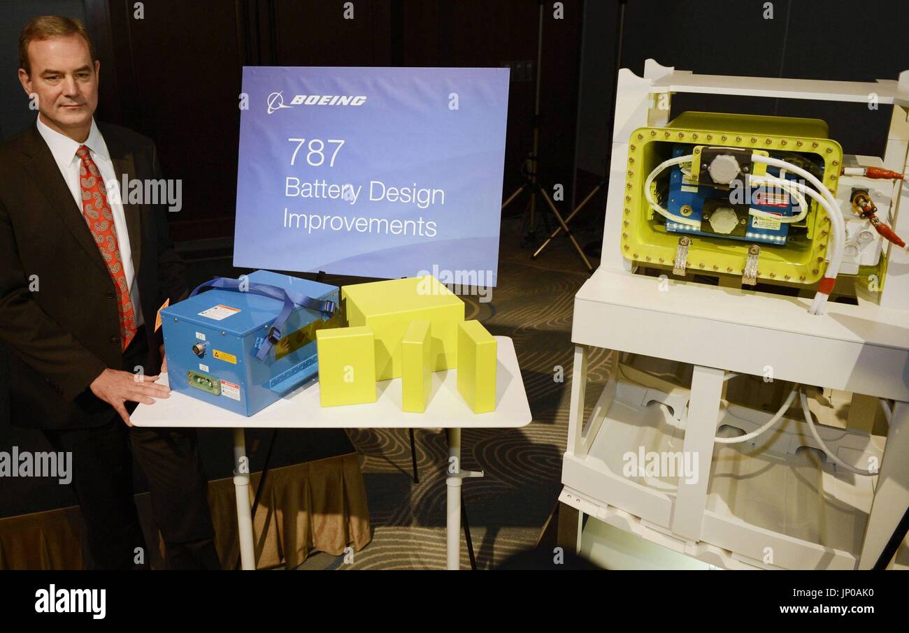 TOKYO, Japan - Boeing Co. unveils improvements made to battery designs ...