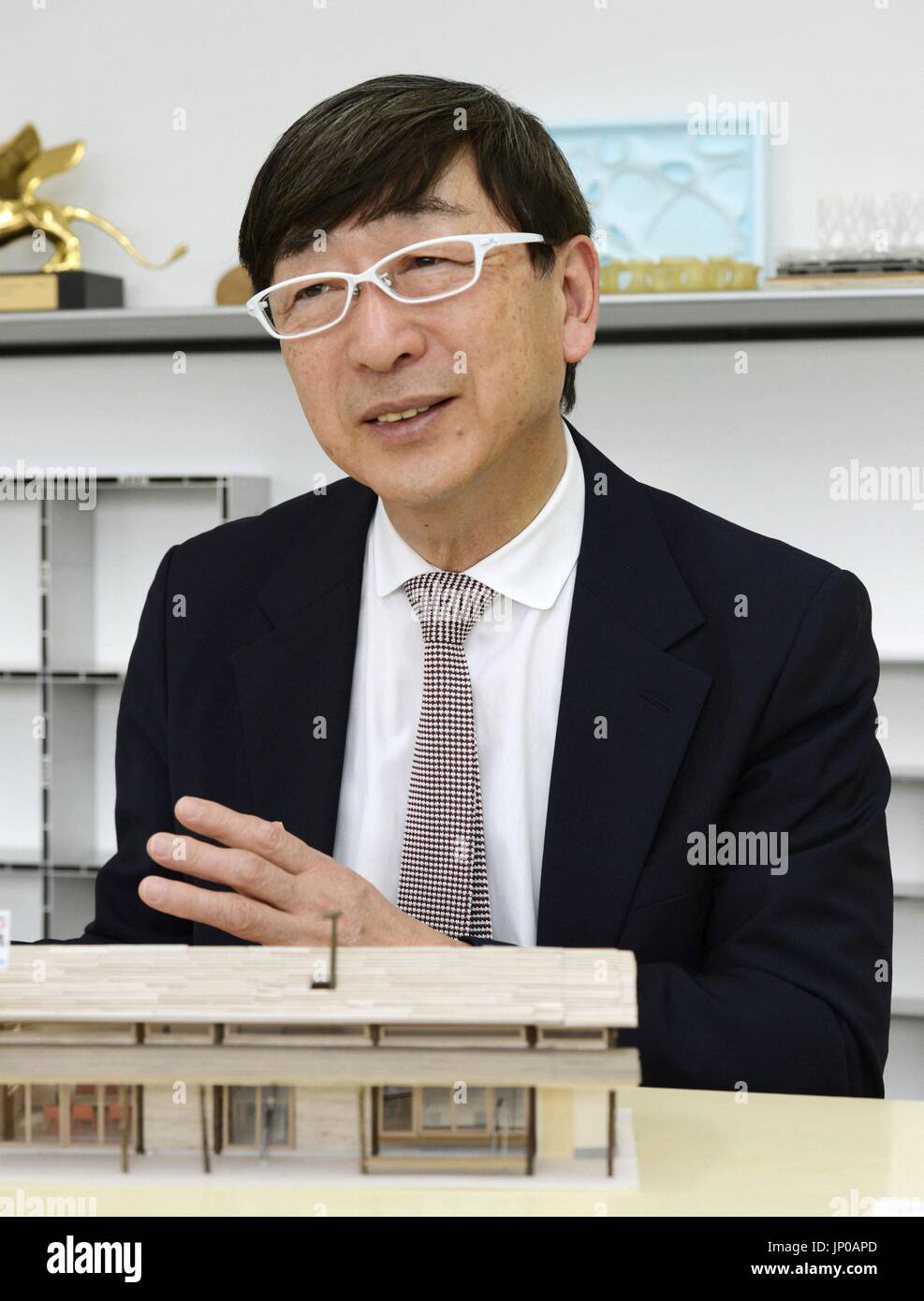 TOKYO, Japan - Japanese architect Toyoo Ito speaks in an interview with ...
