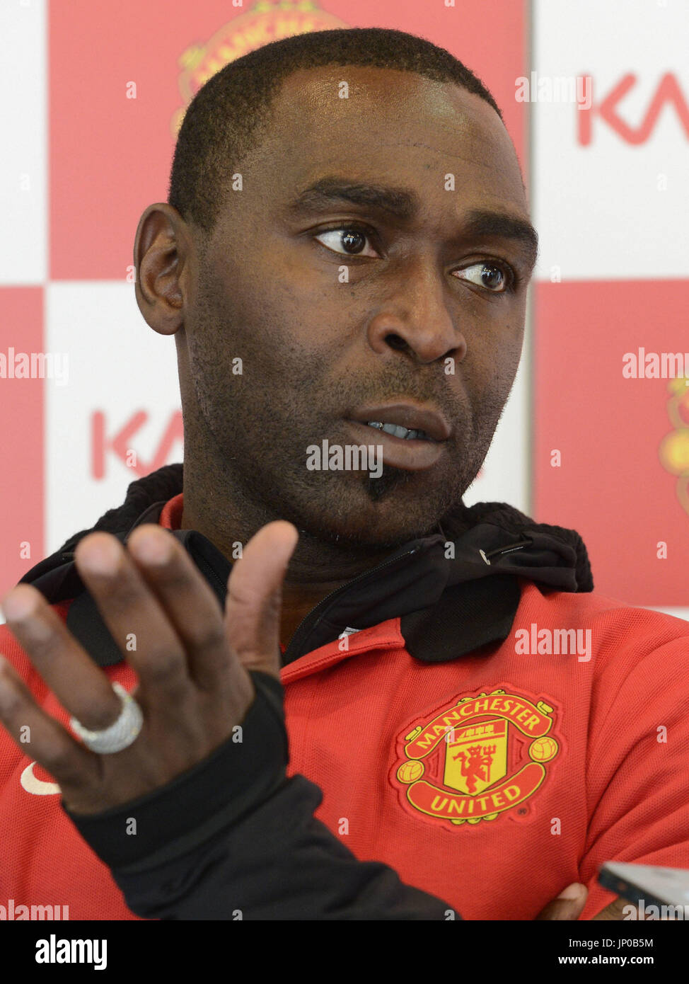 SUKAGAWA, Japan - Former Manchester United and England striker Andrew ...