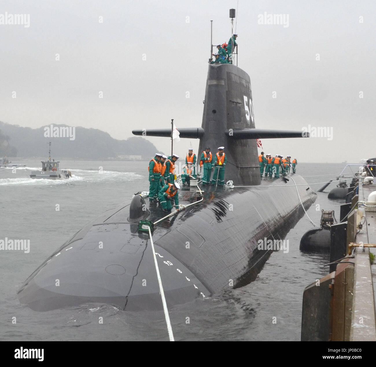 YOKOSUKA, Japan - The new submarine Zuiryu is deployed at the Maritime ...