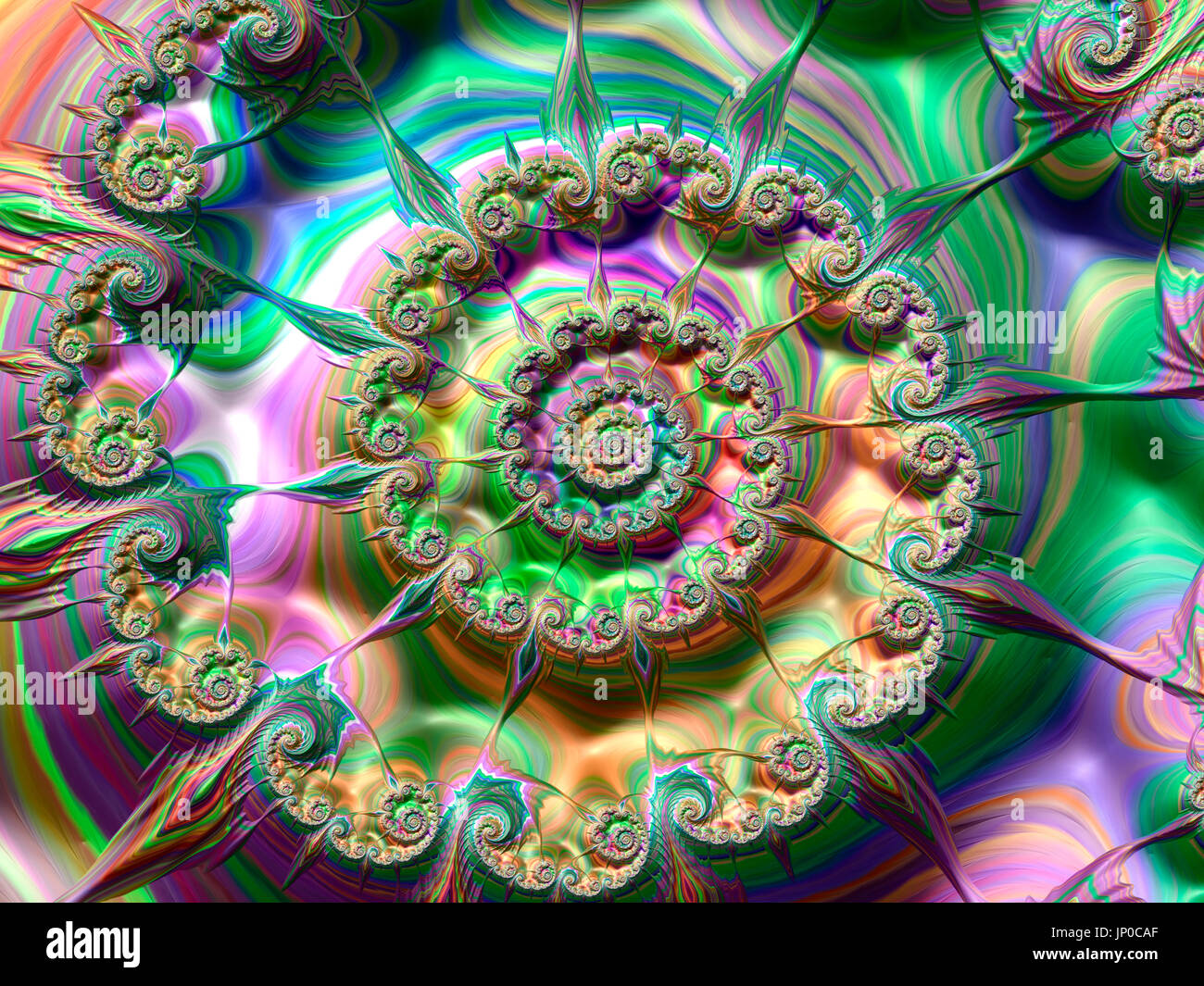 Rainbow fractal hi-res stock photography and images - Alamy