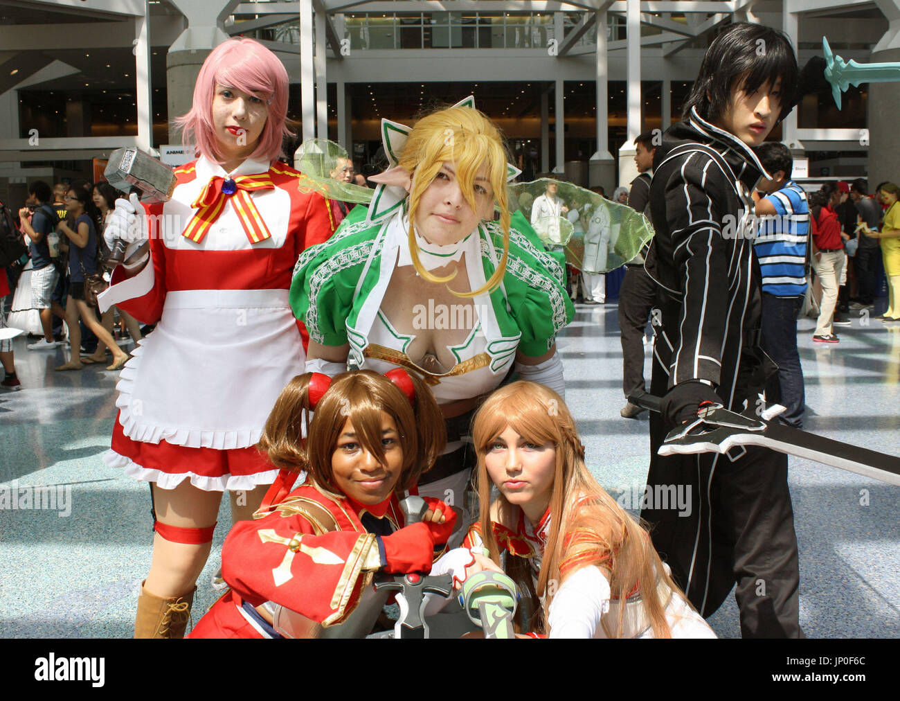 LOS ANGELES, United States - Photo shows cosplayers at Anime Expo in ...