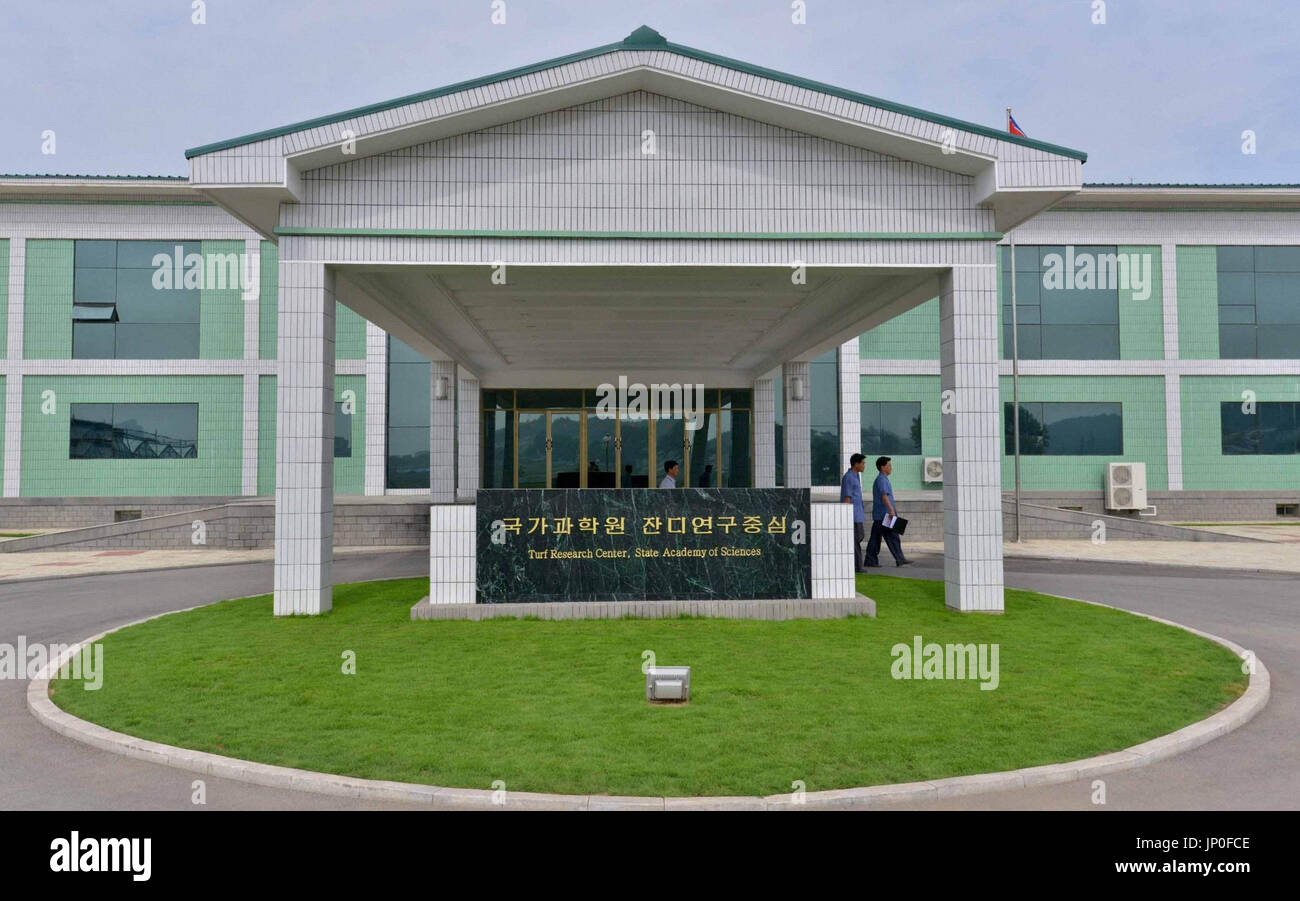 PYONGYANG, North Korea - Photo shows the Turf Institute of the ...