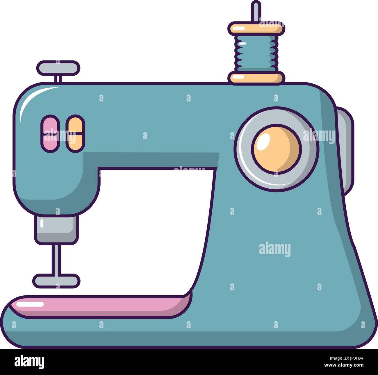 Sewing machine icon, cartoon style Stock Vector Image & Art - Alamy