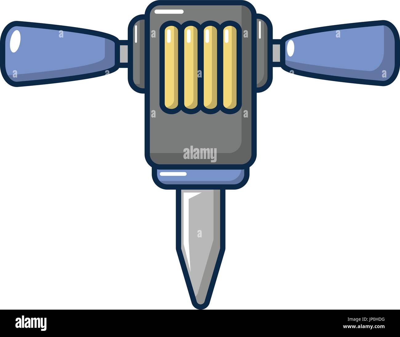 Construction jackhammer drilling cartoon Stock Vector Images - Alamy