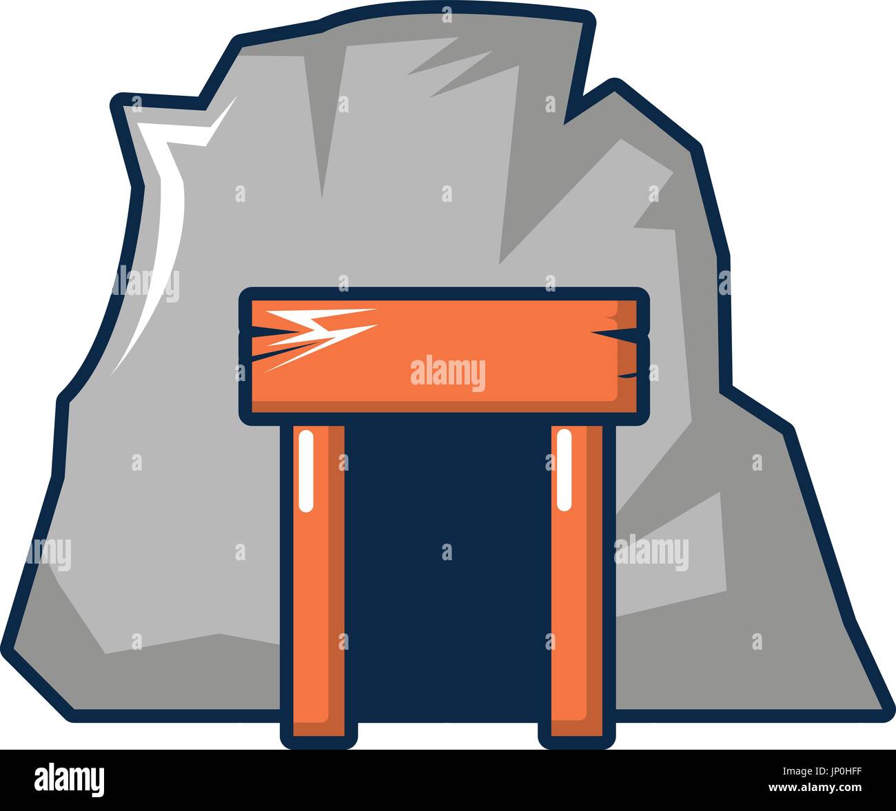 Mine in mountain icon, cartoon style Stock Vector Image & Art - Alamy