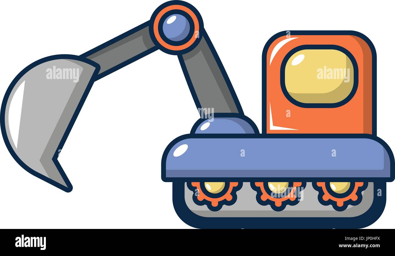 Excavator icon, cartoon style Stock Vector Image & Art - Alamy