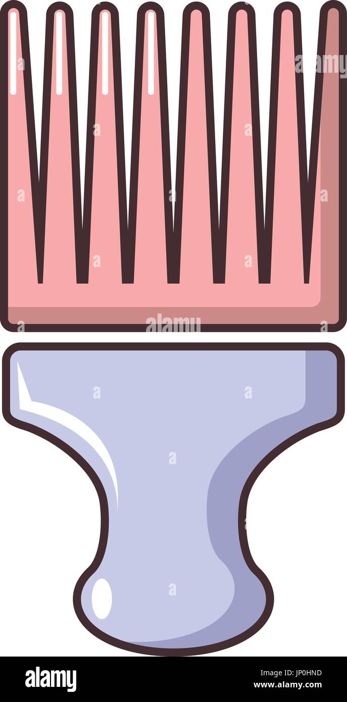 Afro comb icon, cartoon style Stock Vector Image & Art - Alamy
