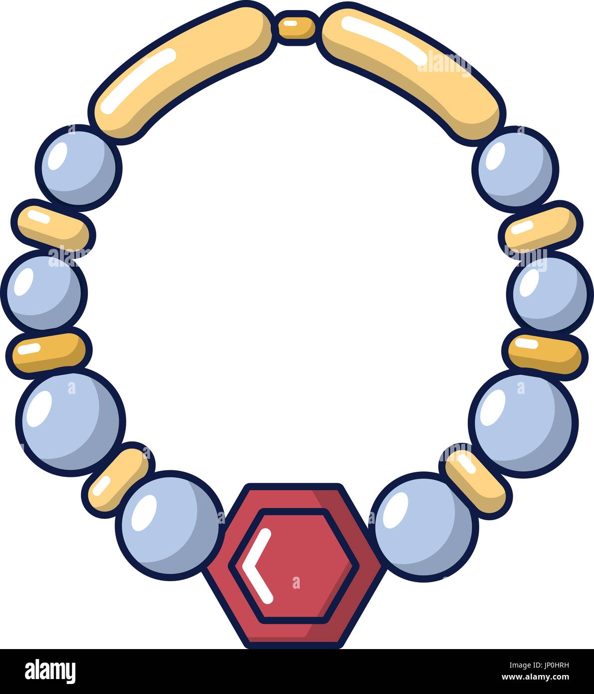 Bracelet with ruby icon, cartoon style Stock Vector Image & Art - Alamy