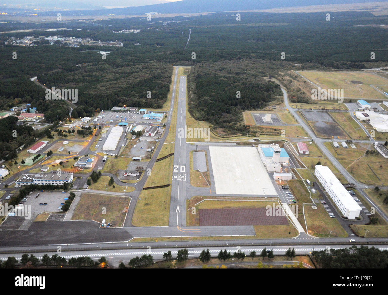 TOKYO, Japan - Photo from a Kyodo News helicopter shows the U.S. Marine ...