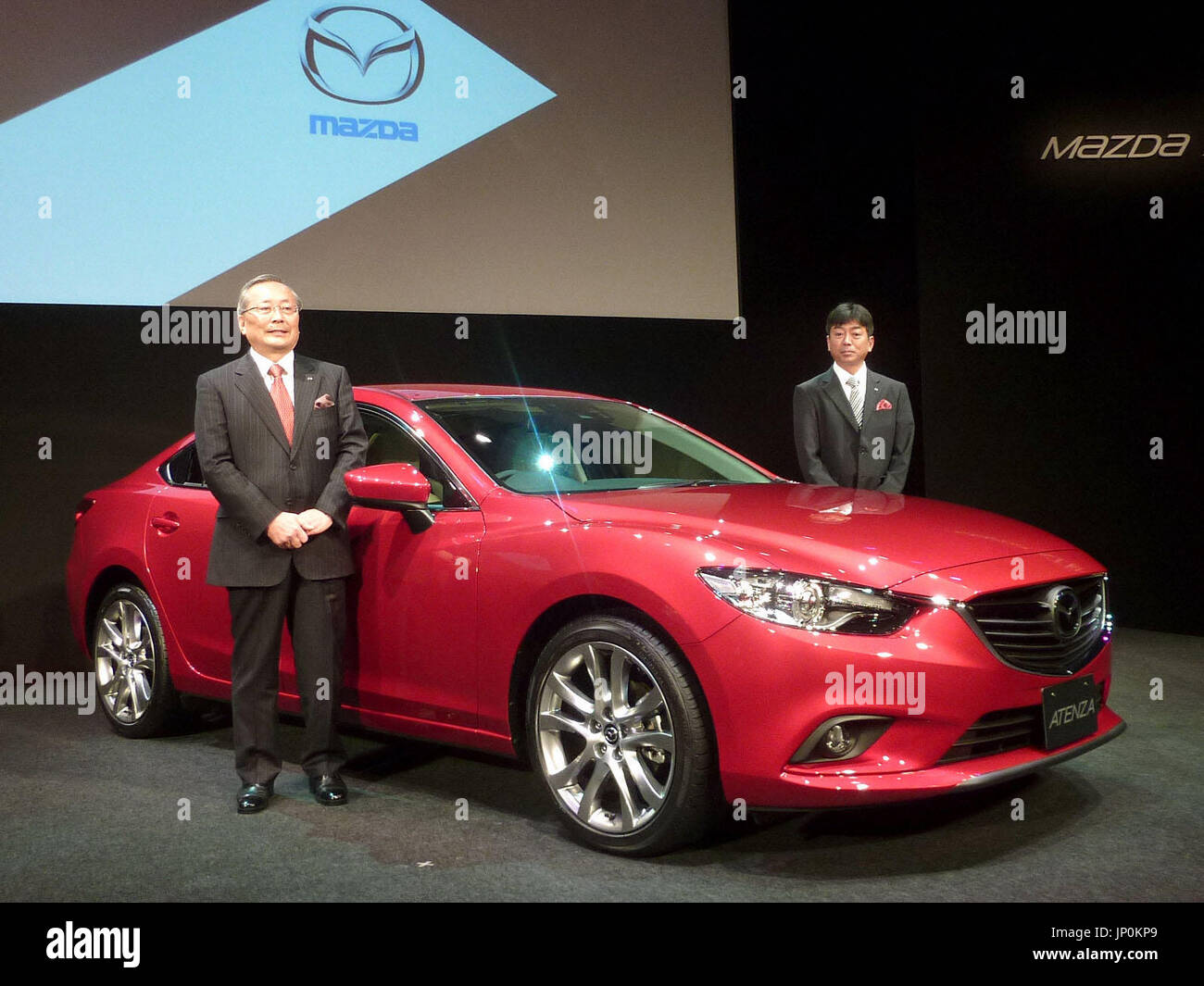 TOKYO, Japan - Mazda Motor Corp. unveils a fully-remodeled Atenza in ...