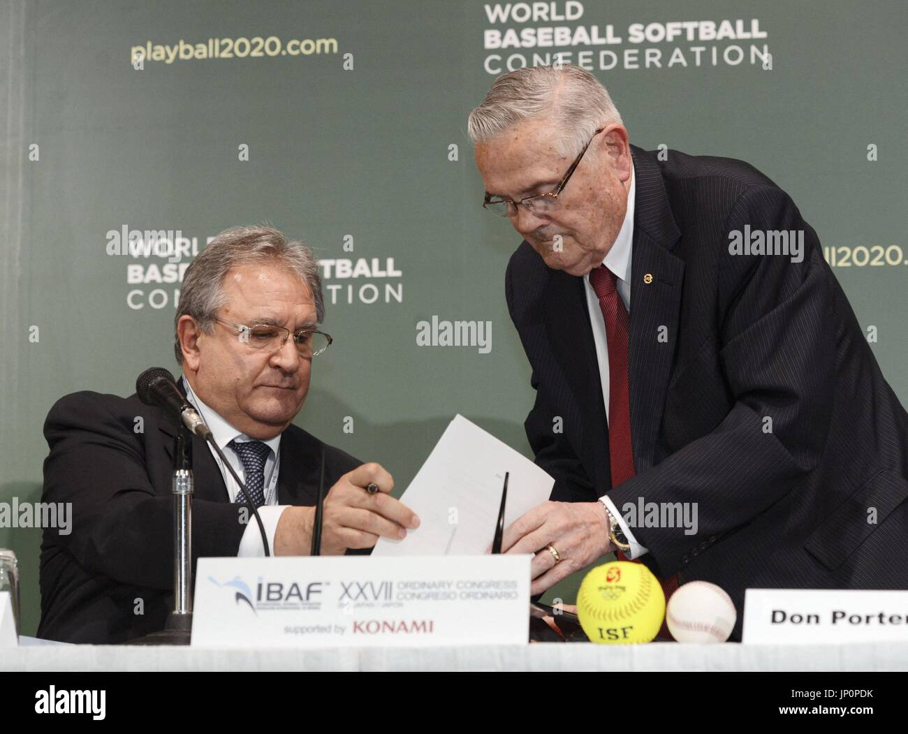 TOKYO, Japan - International Baseball Federation president Ricardo ...