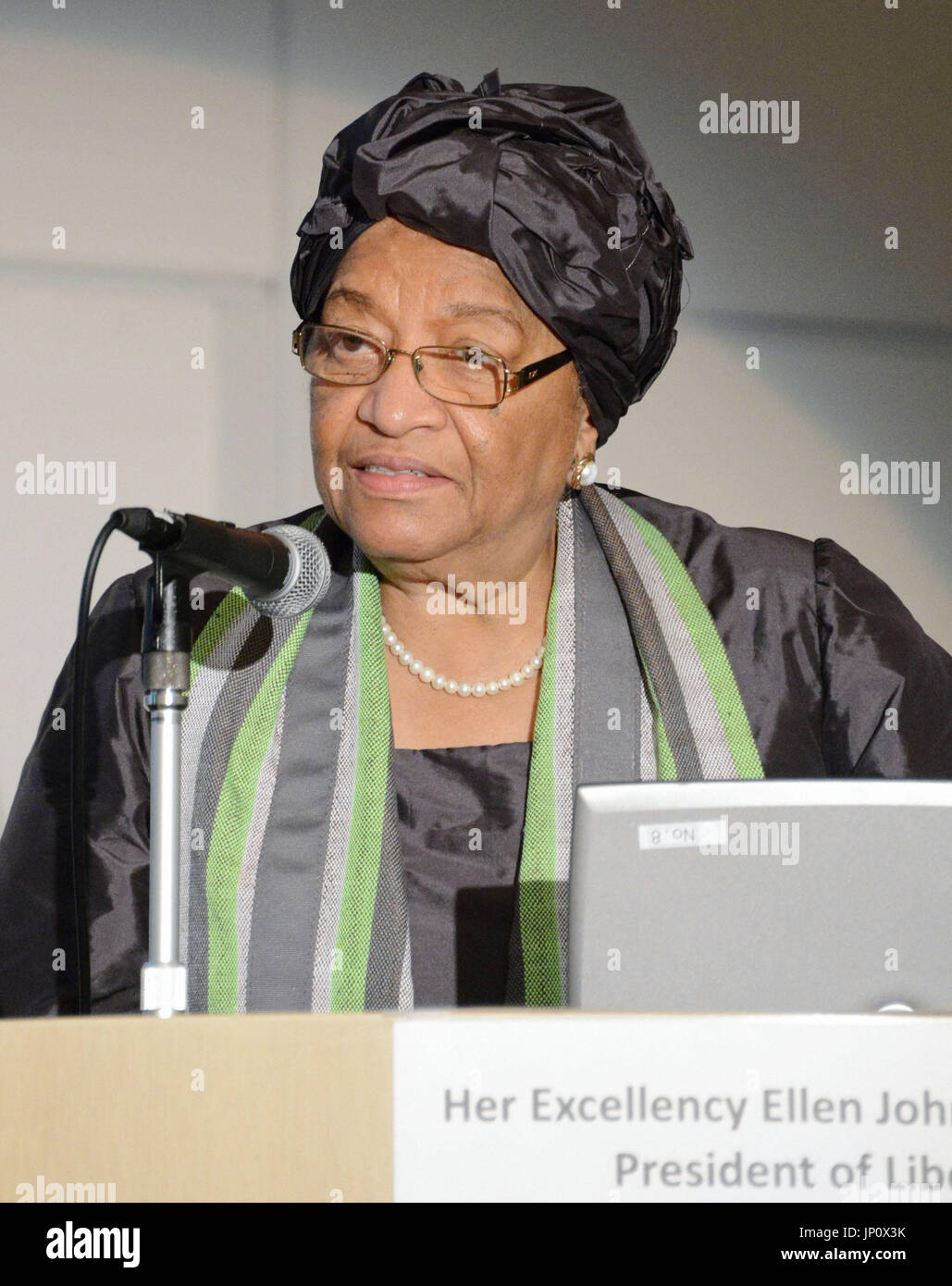 YOKOHAMA, Japan - Liberian president and Nobel Peace Laureate Ellen ...