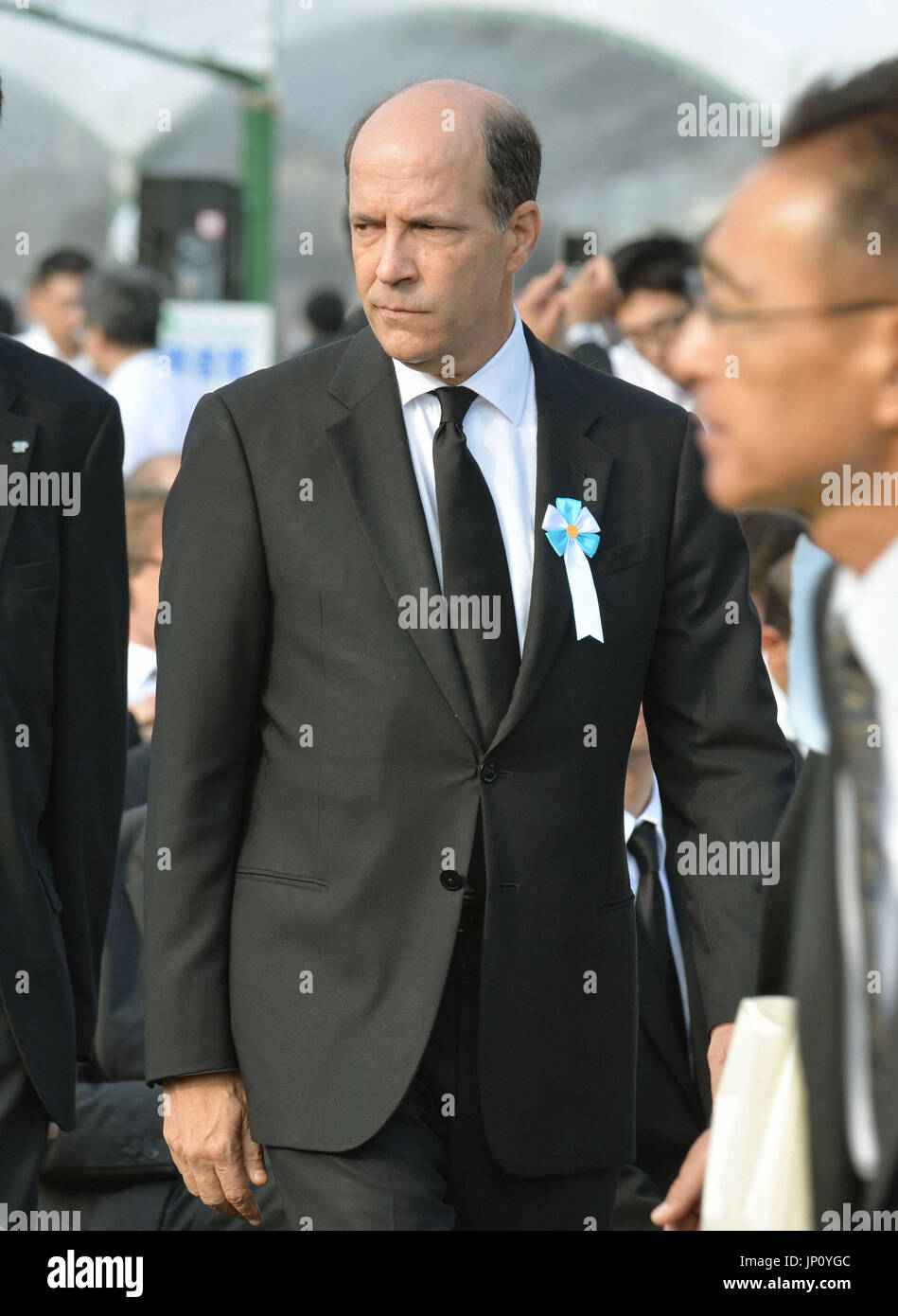 HIROSHIMA, Japan - U.S. Ambassador to Japan John Roos attends a ...