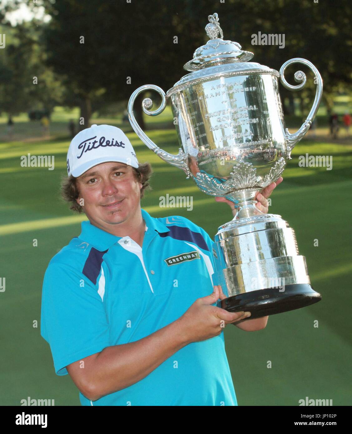 ROCHESTER, Untied States - Jason Dufner of the United States holds the ...