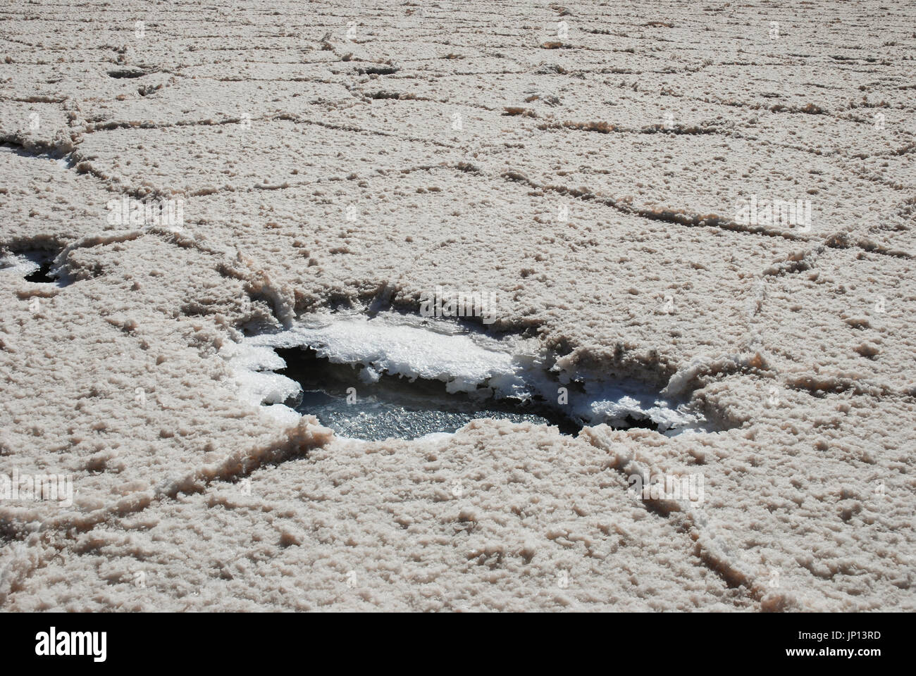 Hole in Uyuni salt flat, Bolivia, South America Stock Photo - Alamy